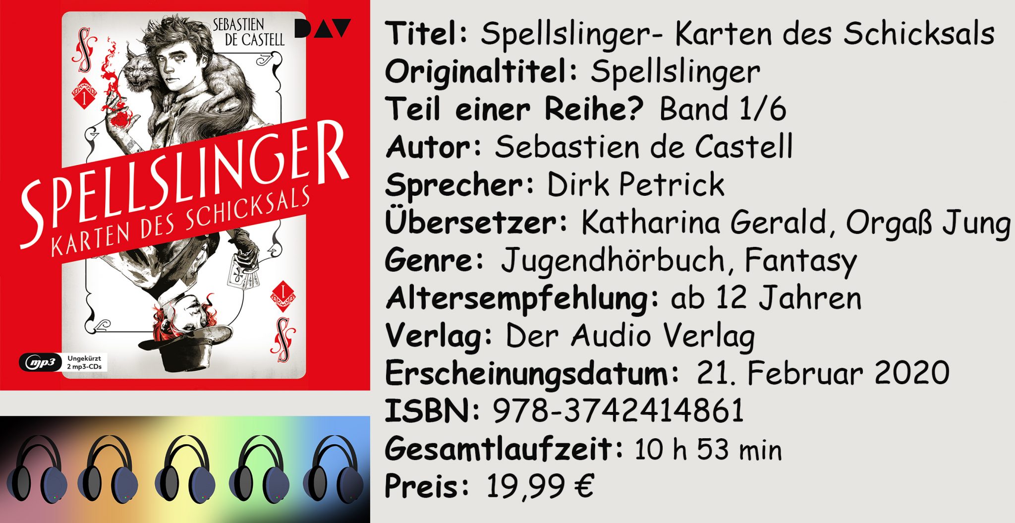 [Hörbuch-Rezension] “Spellslinger- Karten des Schicksals” von Sebastien ...